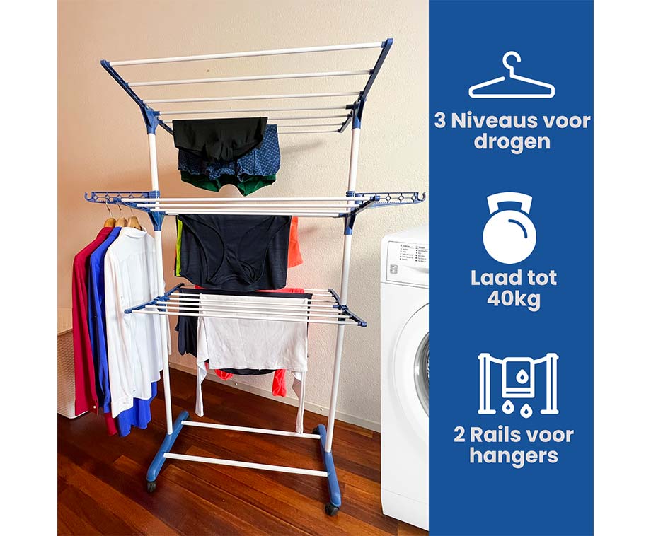 Shine XXL Inklapbaar Wasrek Aanbieding ⏰ | VoordeelVanger.nl